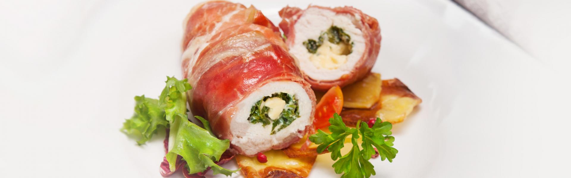 Kippenborst met Serrano en gorgonzola | Spar