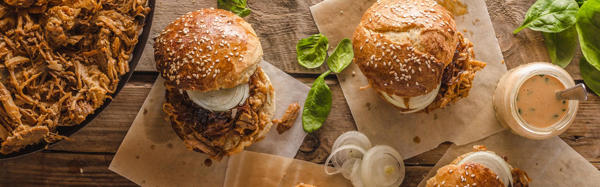 Barbecue pulled pork burger | Spar